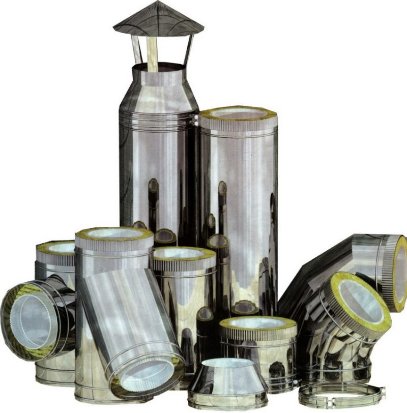 Сэндвич дымоходы из нержавеющей стали: цены на трубы и детали